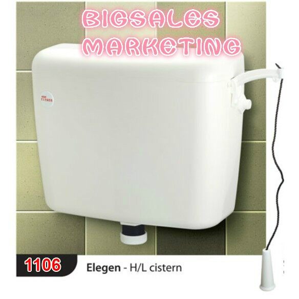 TECHPLAS Elegen Plastic Cistern High Level Techplas High Level / Tangki ...