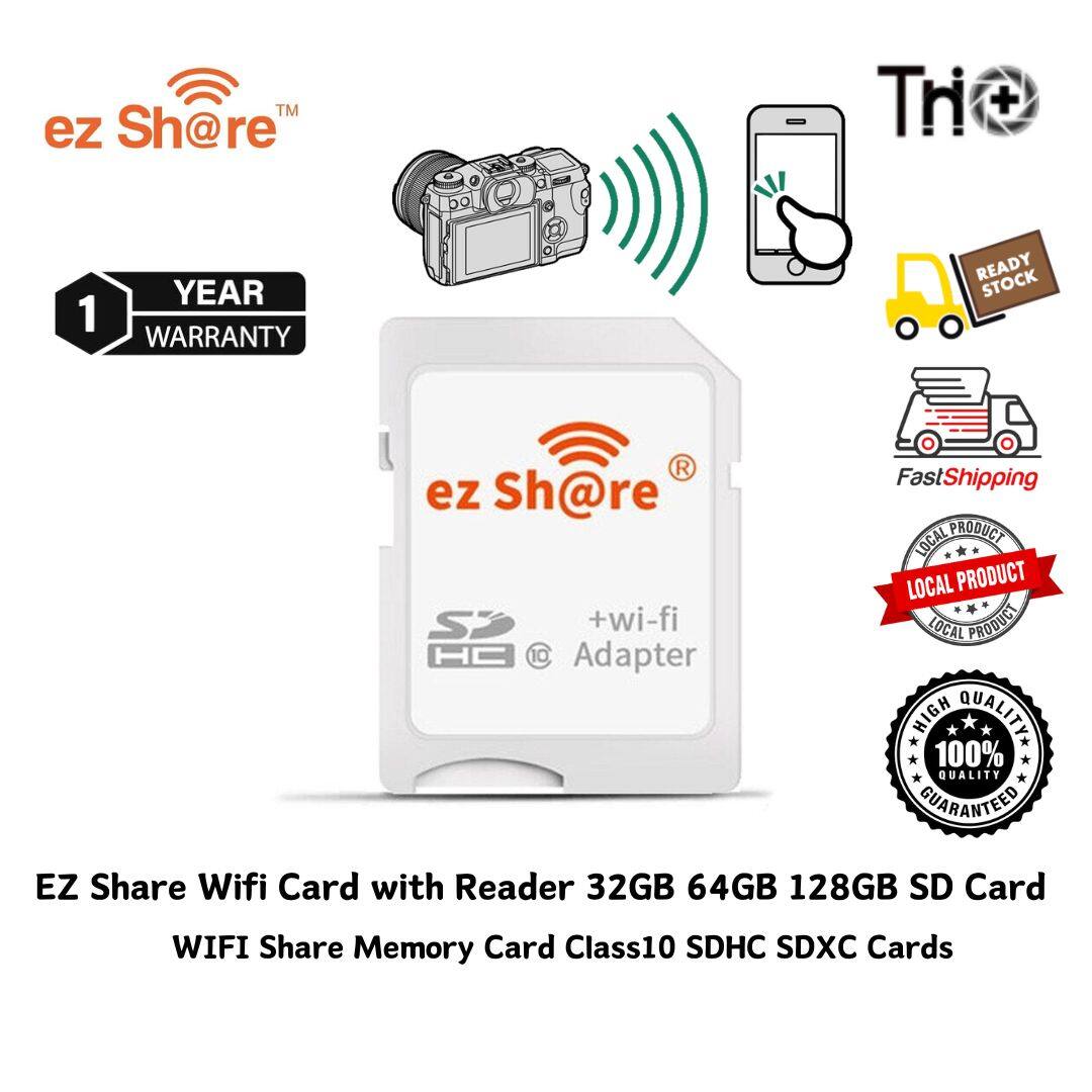 EZ share SD Card Wireless WiFi Share Card SDHC Flash Card Class 10 32GB ...