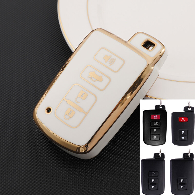 สำหรับ TOYOTA Chrome Car Key Cover สำหรับ CAMRY HILUX REVO INNOVA ...