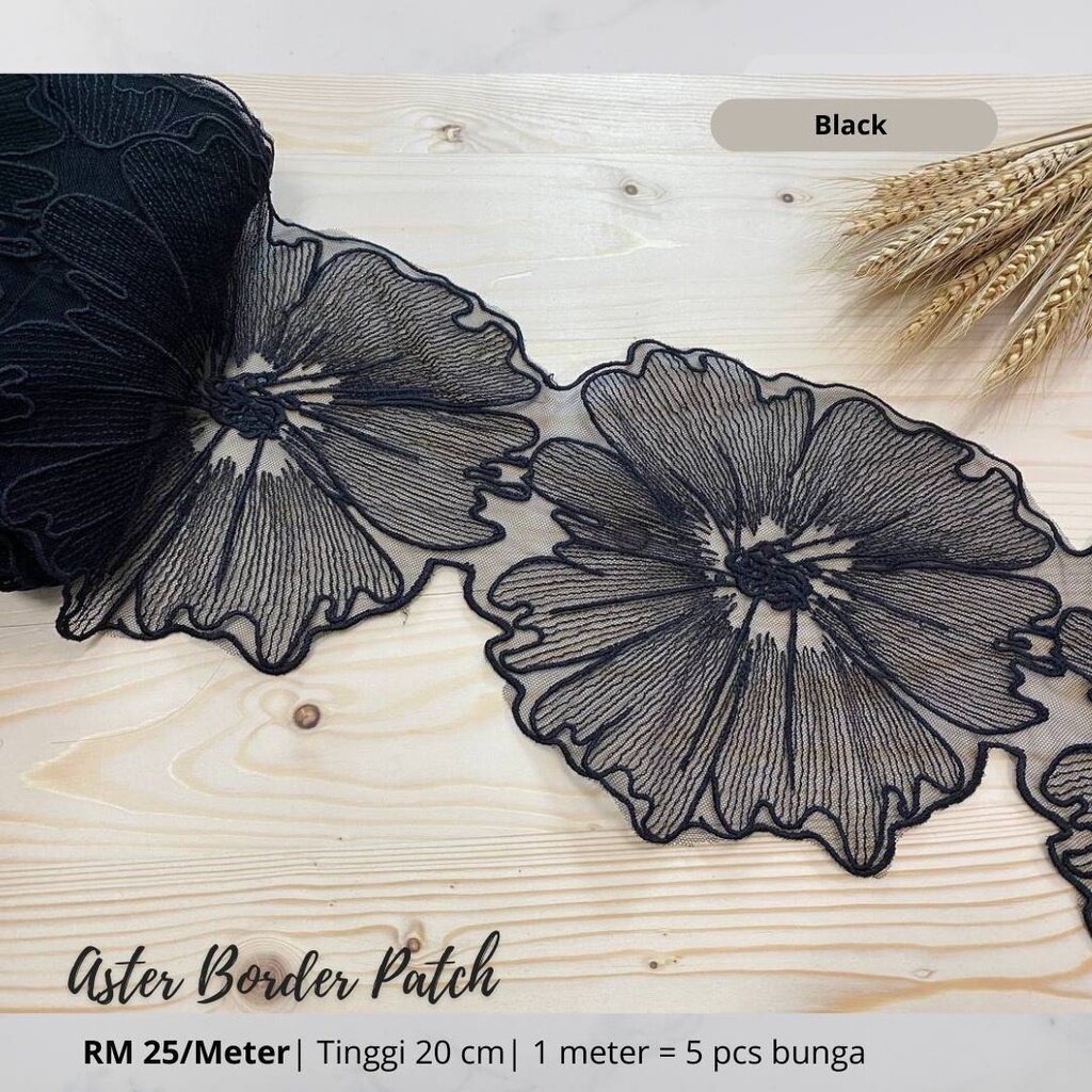 ASTER PATCH LACE SESUAI UNTUK SEMUA JENIS FASHION PAKAIAN | Lazada