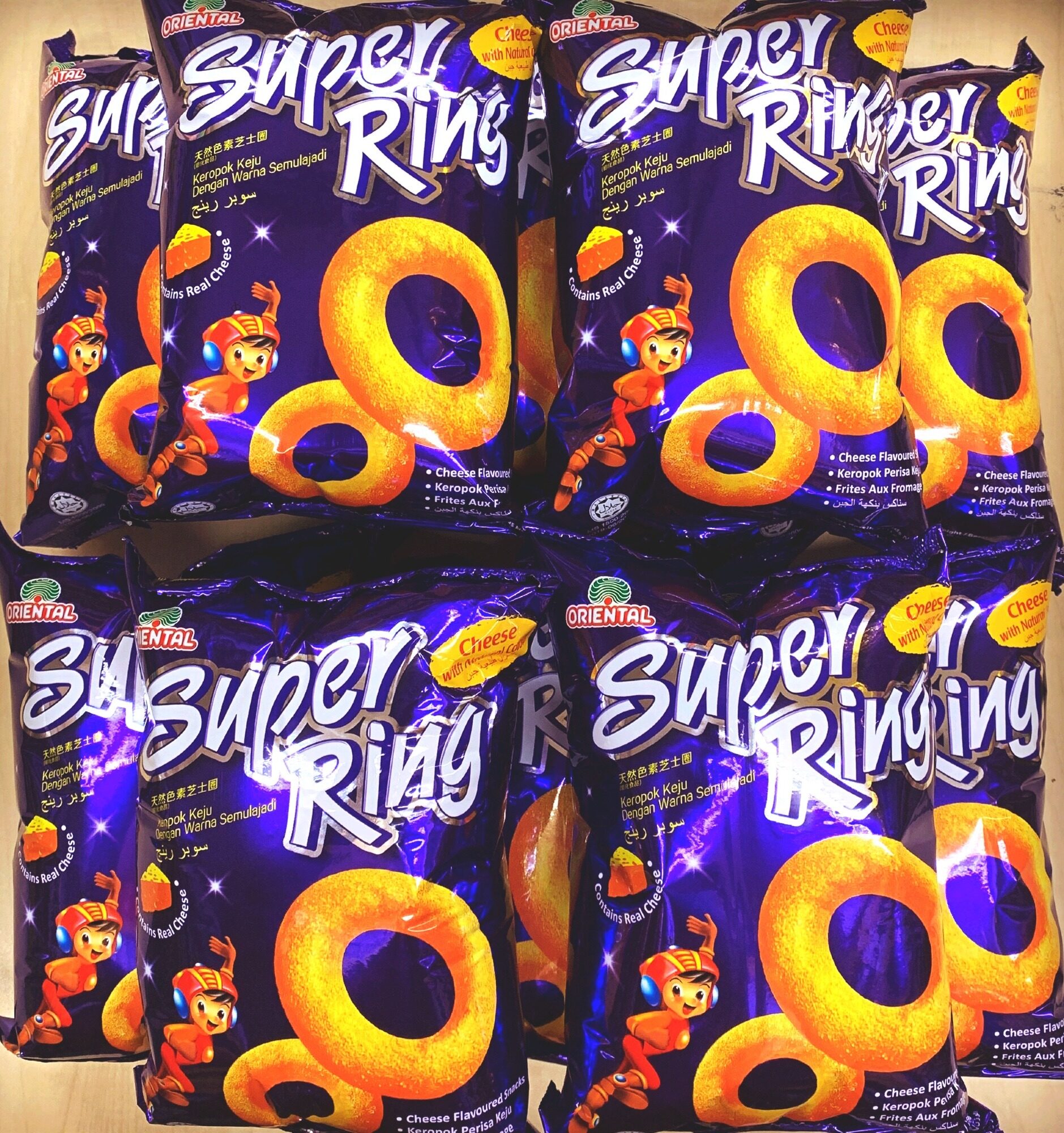 🇲🇾60G X 10 PACKS🇲🇾ORIENTAL SUPER RING REAL CHEESE [HALAL] | Lazada