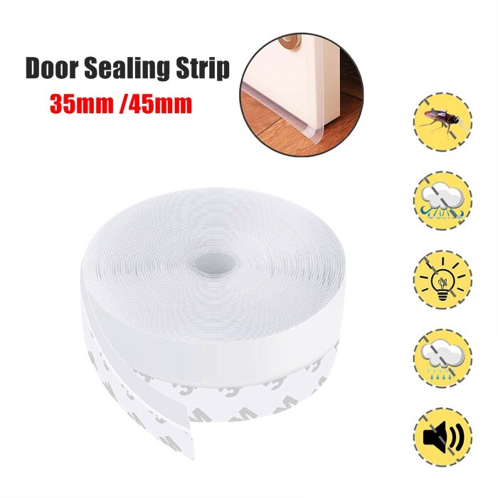 DISERVSTORE Door Seal Block Self-Adhesive Silicone Strip Door Strip ...