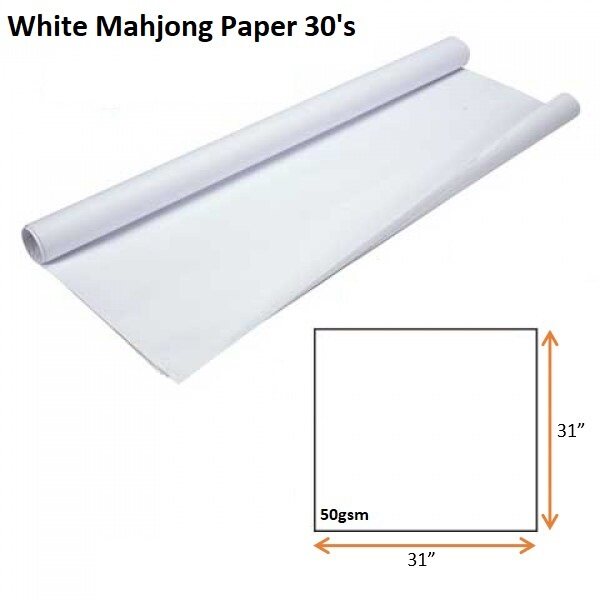 White Mahjong Paper Sheet 31 inch x 31 inch 50gsm | Lazada