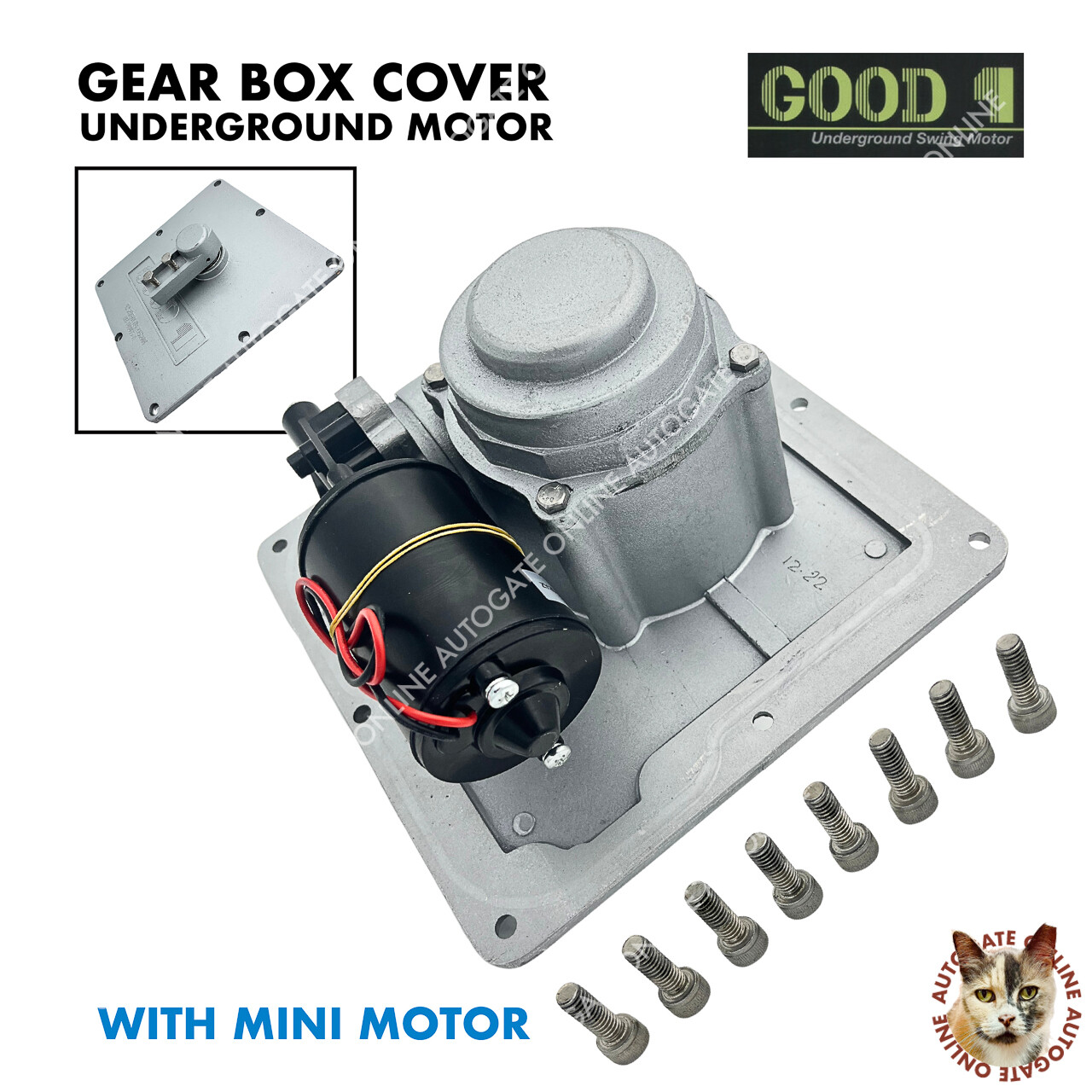 GEAR BOX C/W MINI MOTOR FOR UNDERGROUND AUTOGATE SYSTEM (BRAND-GOOD 1 ...