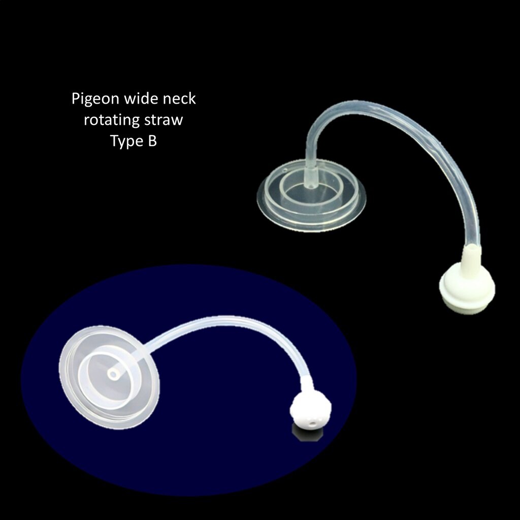 Rotating Suction Straw for Wide Neck Feeding Bottle Universal Pigeon ...