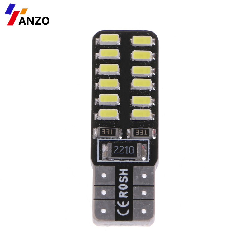 4PCS Canbus W5W 3014 SMD 24 LED ไฟรถยนต์ T10ป้ายทะเบียนรถไฟอ่านหนังสือ ...