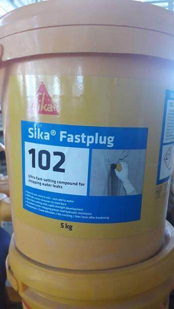 COMPOUND for STOPPING WATER LEAK -- SIKA FASTPLUG 102 ( Ultra Fast ...