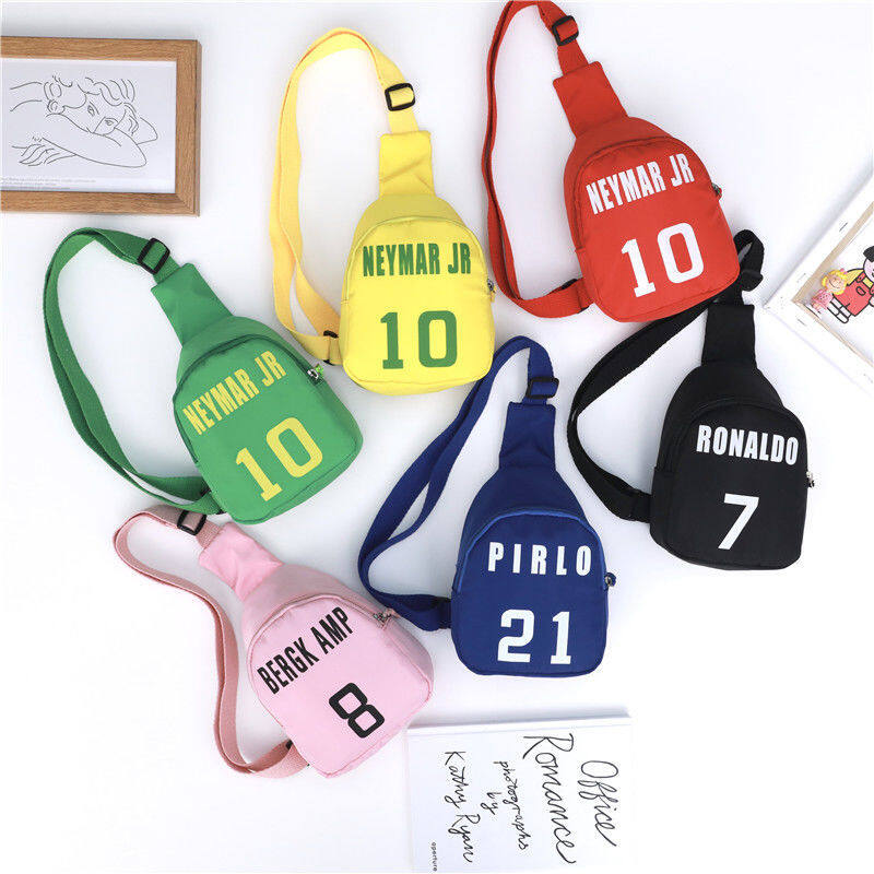 Korean children's small chest bag Boys girls messenger bag cute mini ...