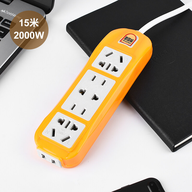 Household 7-bit drop-proof plug-in and plug-in extension cord socket ...