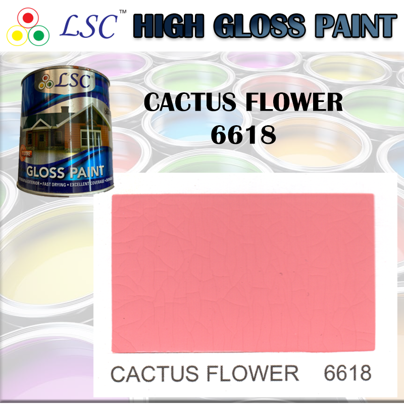 LSC High Gloss Paint (1L/1000ML) for WOOD & METAL Heavy Duty Interior ...