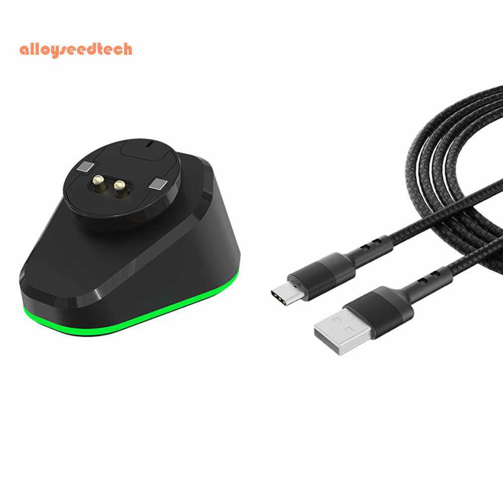 Wireless Mouse Charger RGB Mouse Charging Dock with 2m Type-C Cable for ...