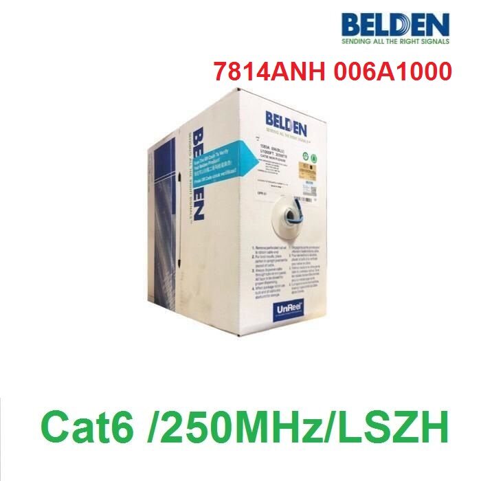 Hotdeal (Box 305m ) Genuine Belden CAT6 24AWG Solid Copper CAT6 Cable - Belden 7814ANH LSZH ...