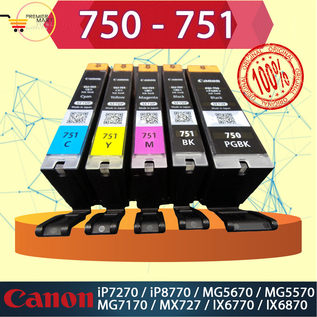 Canon Original Ink Cartridge - Canon PGI-750 CLI-751 PGI750 CLI751 PGI ...