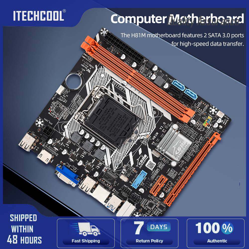 M-ATX Small Board LGA PC Motherboard Gaming Kit HD Interface 4Pin/24Pin ...