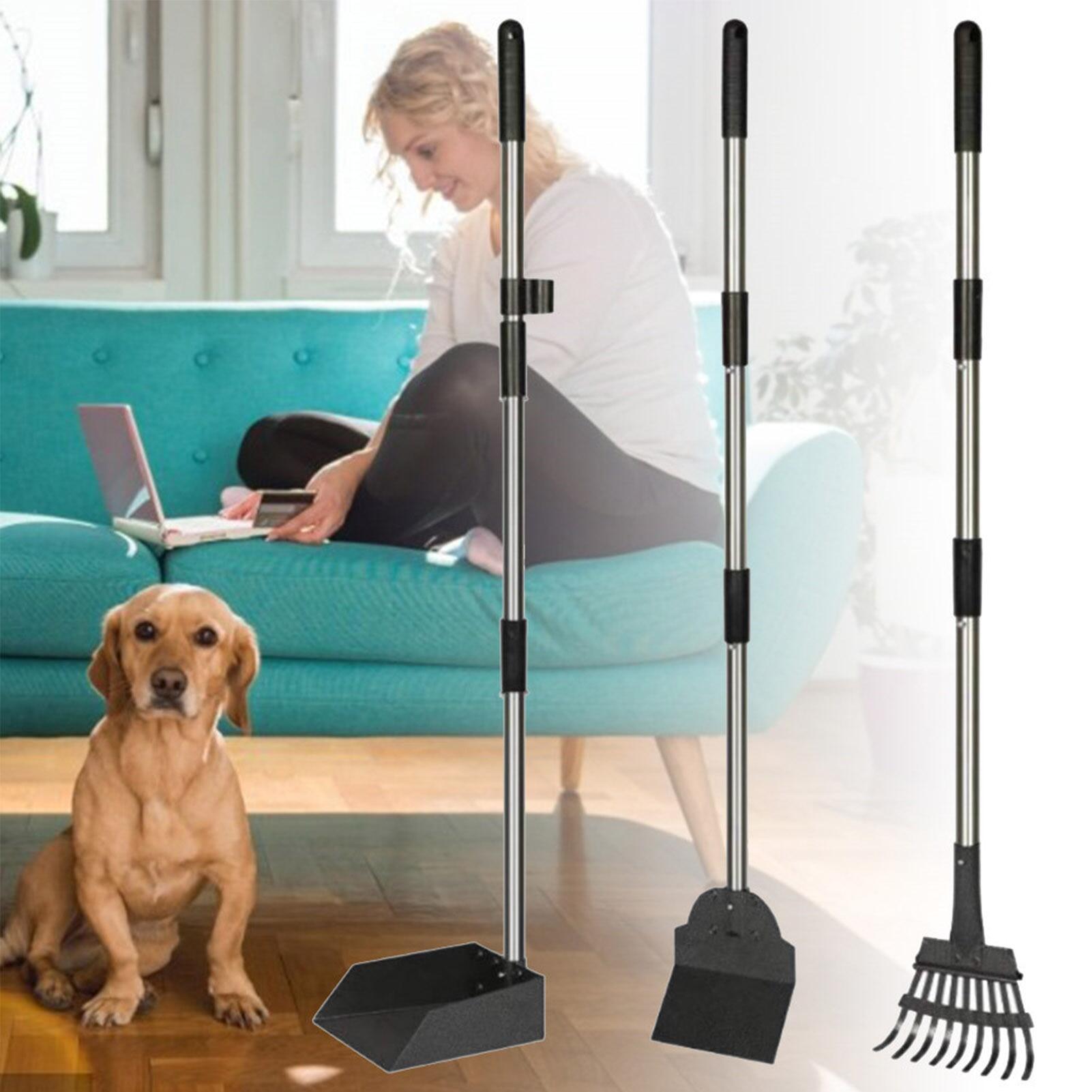 3ชิ้น/เซ็ตสัตว์เลี้ยงสุนัข Pooper Scooper พร้อมโลหะ Rake/tray & Spade ...