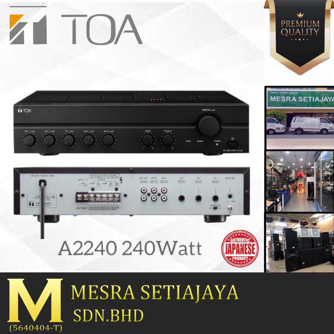 TOA Amplifier 240W Public Address equipment Original A-2240 | Lazada