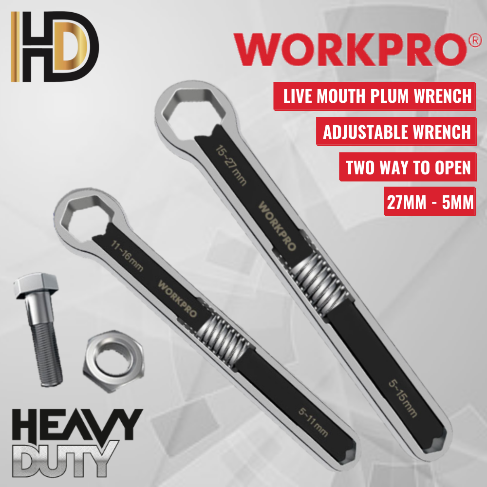 WORKPRO Live Mouth Plum Wrench Adjustable Wrench Linkage Wrench Multi ...