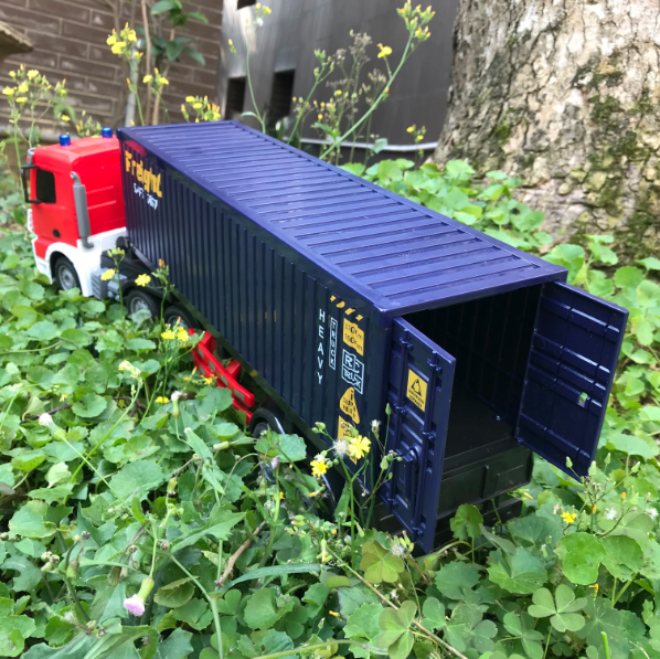 49cm Double Carriage Cargo Container Trailer Truck RC Radio Control RC ...