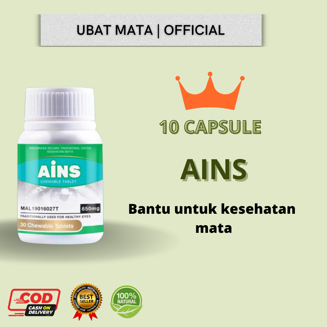 Eye Care Supplement Ains Original Ubat Mata Rabun Vitamin A Dan C ...