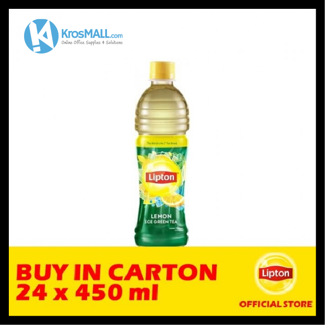 Lipton RTD Lemon Clear Green Tea PET 24 x 450ml | Lazada