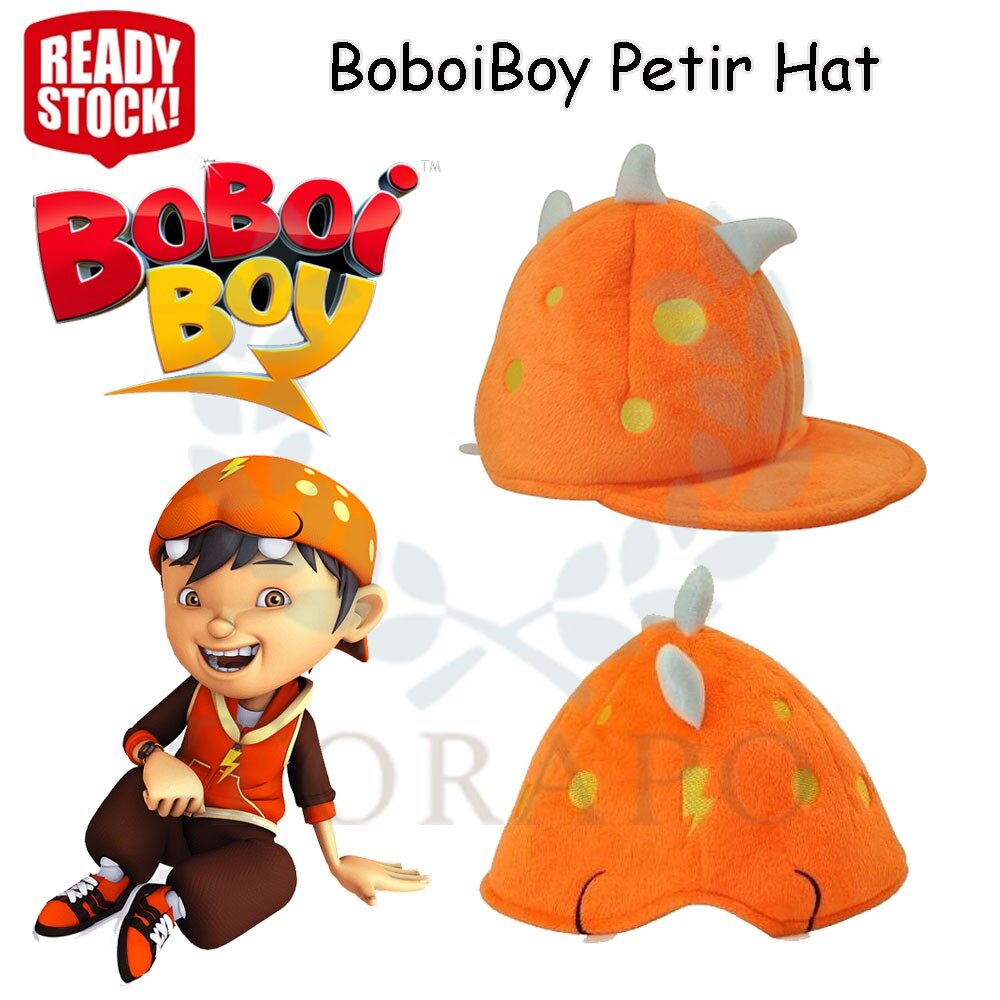 Torapo Boboiboy Petir Hat Cap Children Hat Cap Topi Kanak-Kanak | Lazada