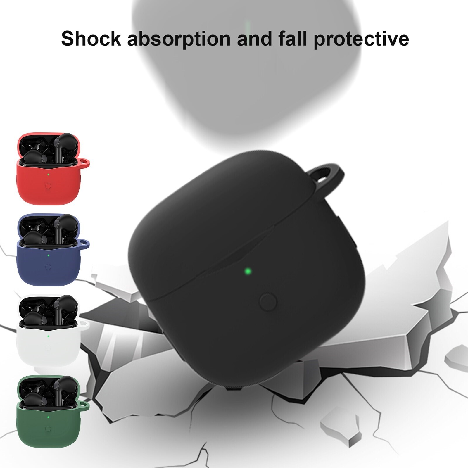 {hot} Soft Silicone Protective Case For Soundpeats Air3 Earphone ...