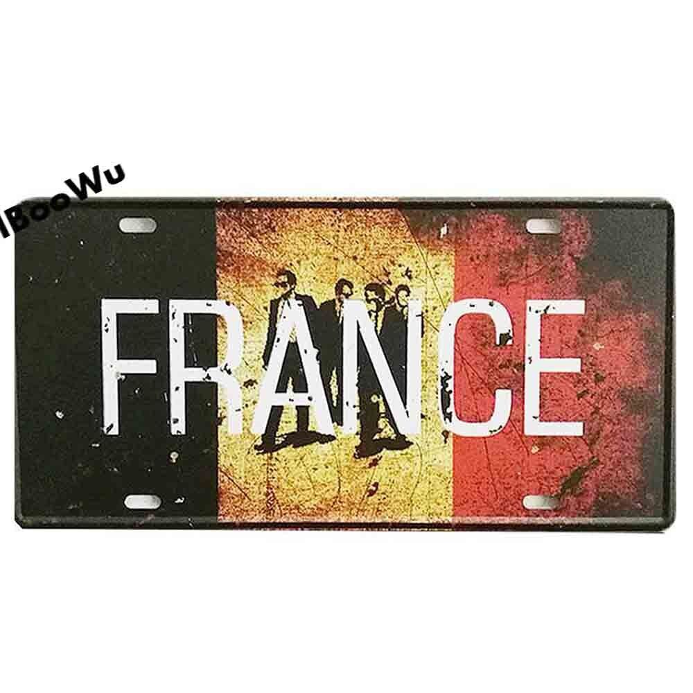 Worldwide Popular City License Plate Poster Vintage Retro Wall Decor ...