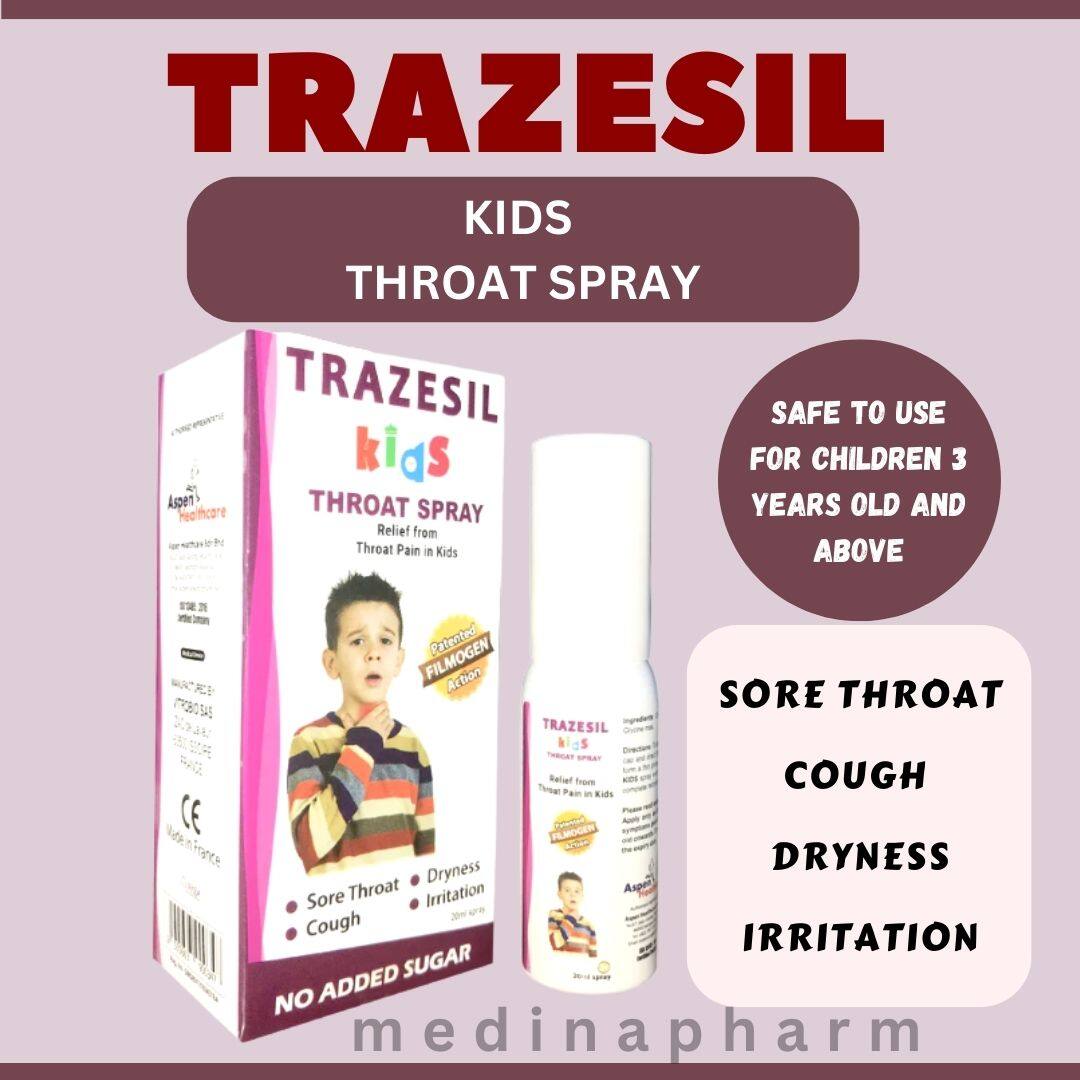 TRAZESIL KIDS THROAT SPRAY 20ML | Lazada