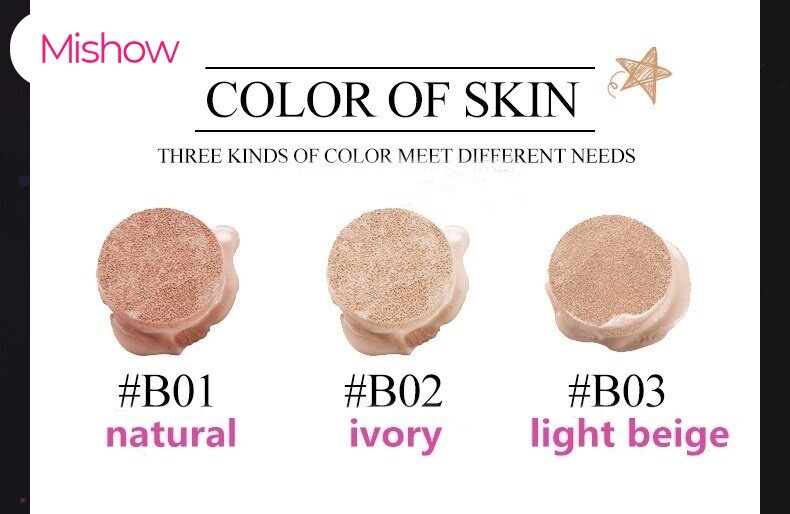 Mishow Flawlessbbcream Women Flawless BB Air Cushion Cream Moisturizing Makeup Face Concealer ...