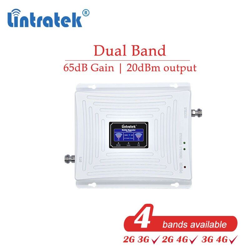 Lintratek เครื่องขยายเสียง GSM 2G 3G 4G LTE DCS 1800,เครื่องขยายสัญญาณเครือข่ายโทรศัพท์3G UMTS ...