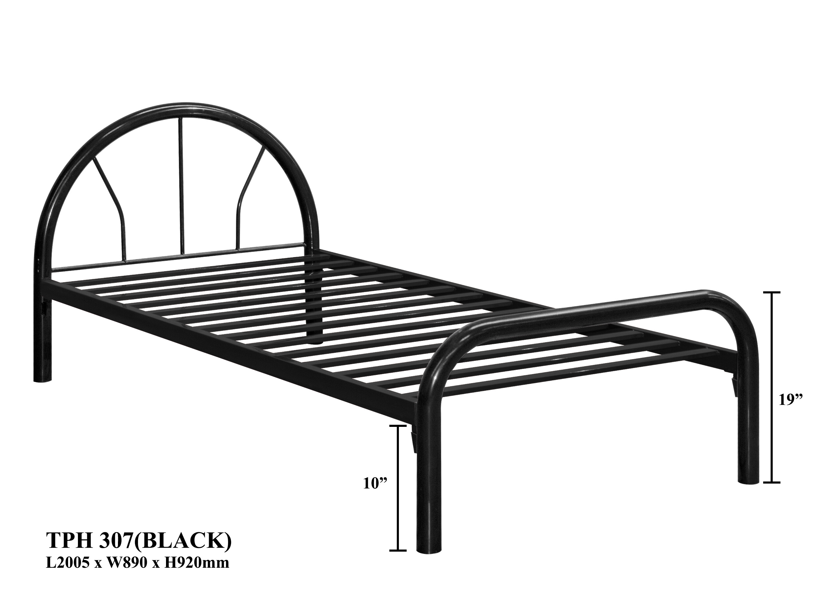 E Home 50mm single bed with super base powder coating Bed | Lazada