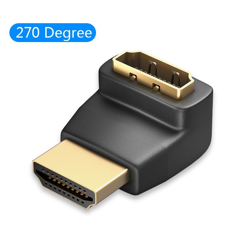 🇲🇾 HDMl 2.0 Adapter 90 Degree Right Angle HDMl Male to Female Connector ...