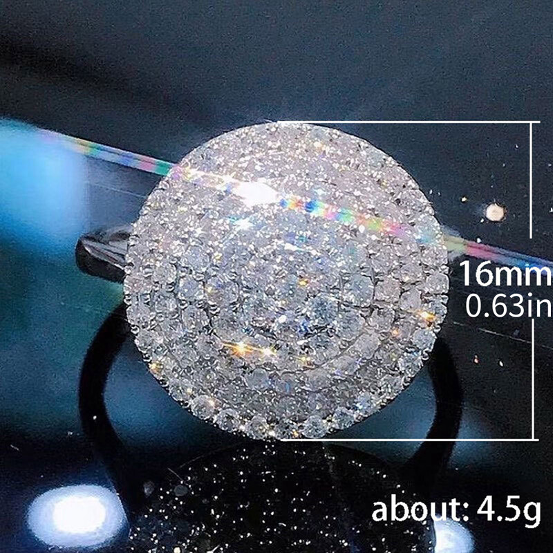 BloomHD New Fashion Exquisite Full Diamond Ring For Women And Girls ...