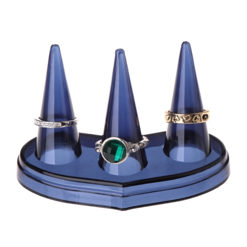 แหวนนิ้วผู้ถือจอแสดงผล3 Mounts Decor เก็บที่ตั้งเครื่องประดับอุปกรณ์ ...