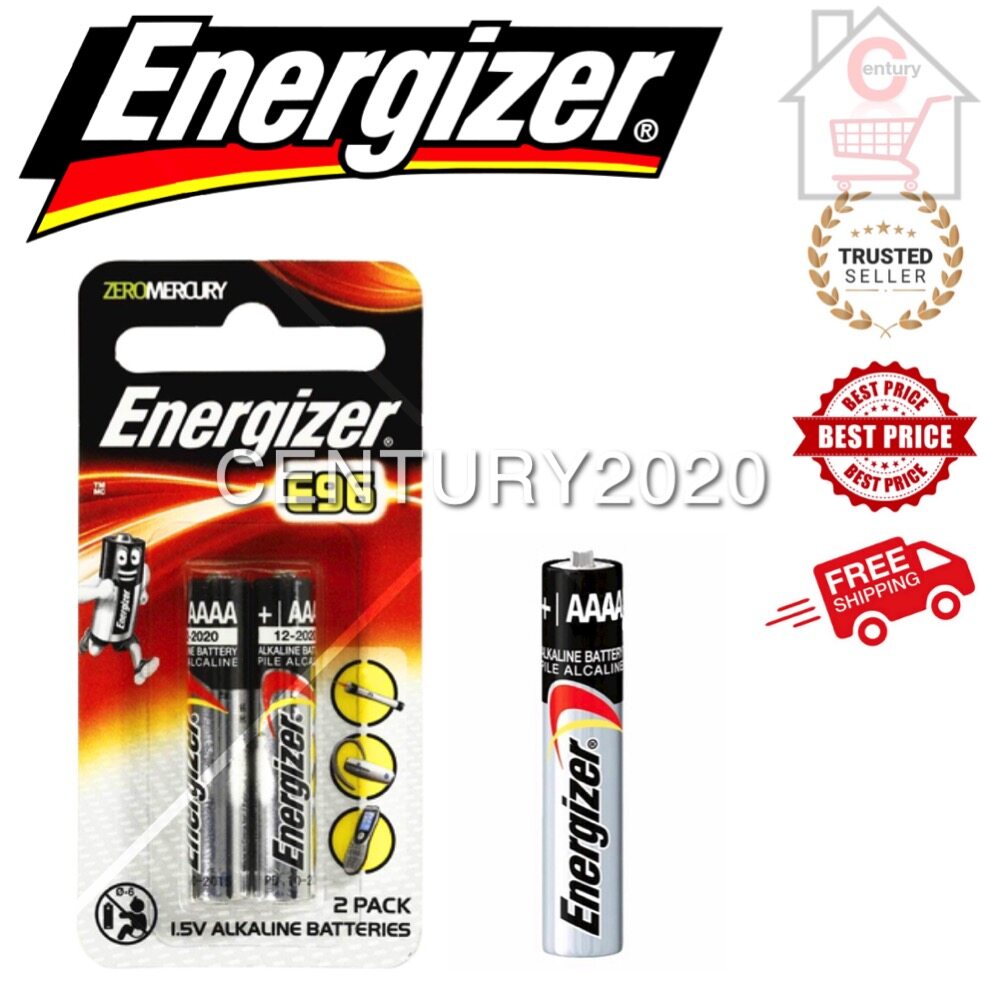ENERGIZER Max Powerseal AAAA E96 Alkaline Battery 2pcs/pack | Lazada