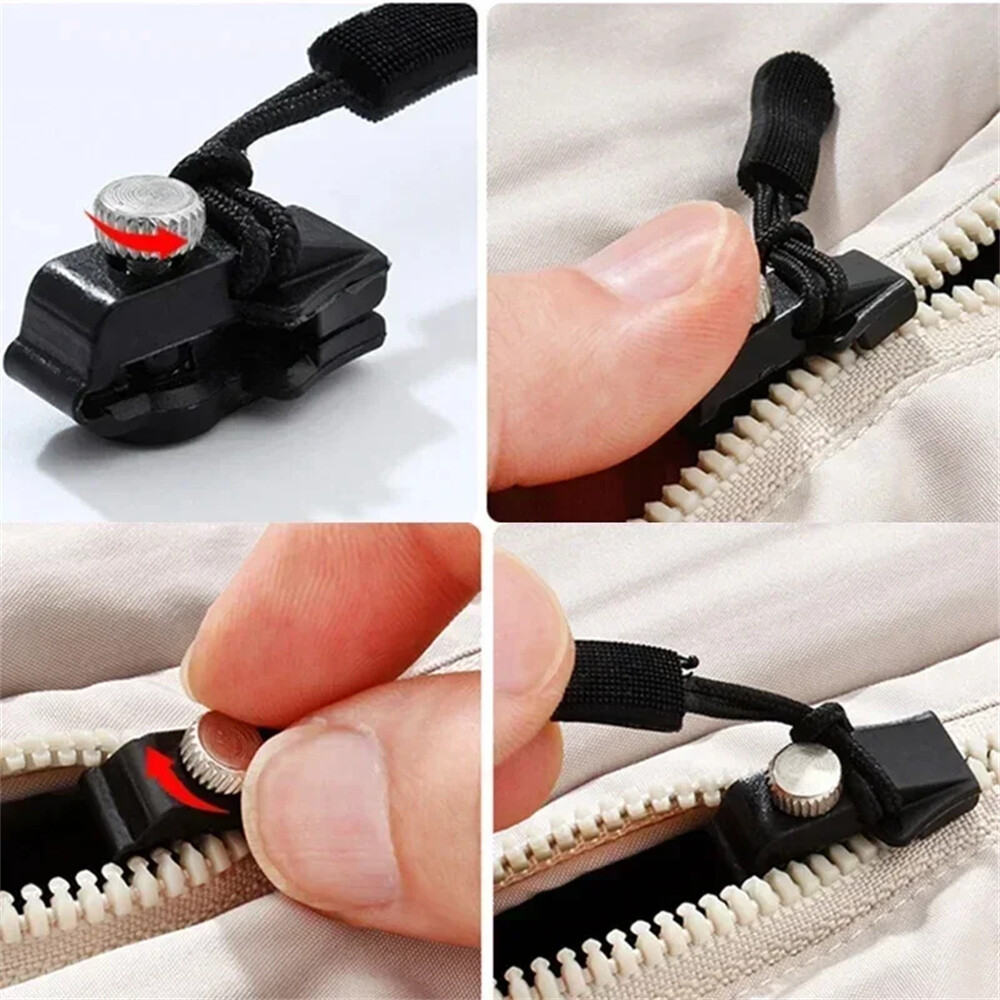 10PCS Universal Zipper Repair Kit Quick Detachable Zipper Head ...