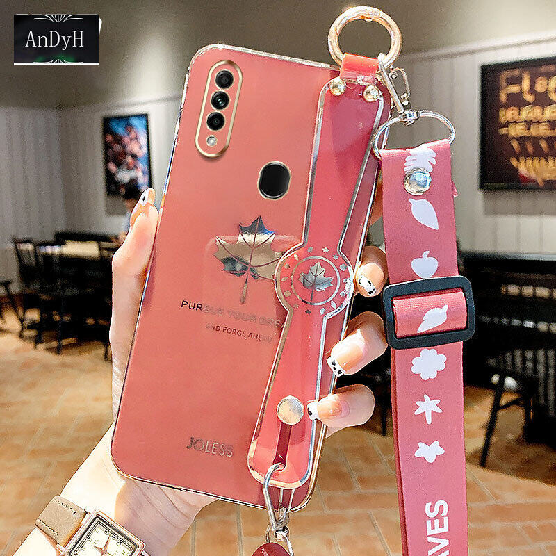 AnDyH New Wristband Phone Case For OPPO A31 2020 Popular Straight Edge ...
