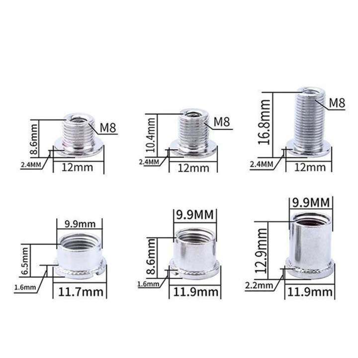 5PCS Single/Double/Triple Bike Bicycle Chainset Chainring Bolts 5 Pack ...