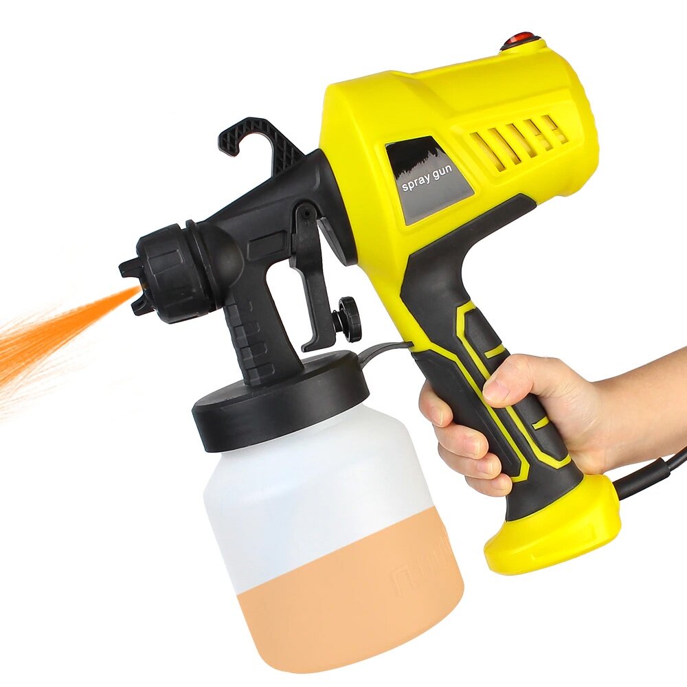 AT Tech 21V Cordless Electric Paint Gun Spray Gun 1200W 800ml High ...