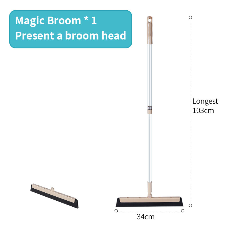 Maryya Household Dust Removal Magic Broom Retractable Rotating Broom ...