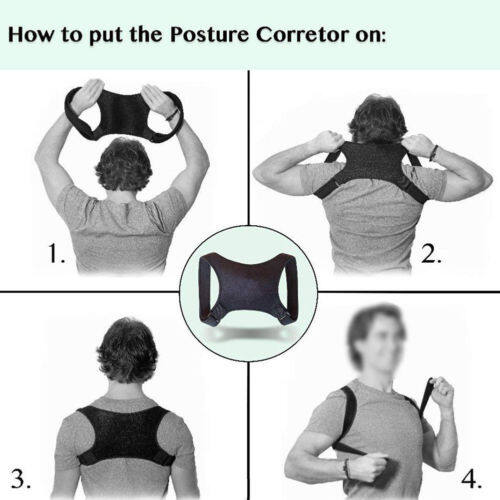 Back Support Spine Posture Corrector Protection Back Shoulder Posture ...