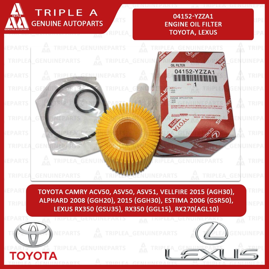Toyota Engine Oil Filter 04152-YZZA1 Toyota Alphard, Camry, Estima ...