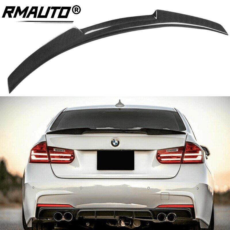 RMTECH Carbon Fiber M4 Style Car Rear Trunk Spoiler Wing For BMW F30 ...