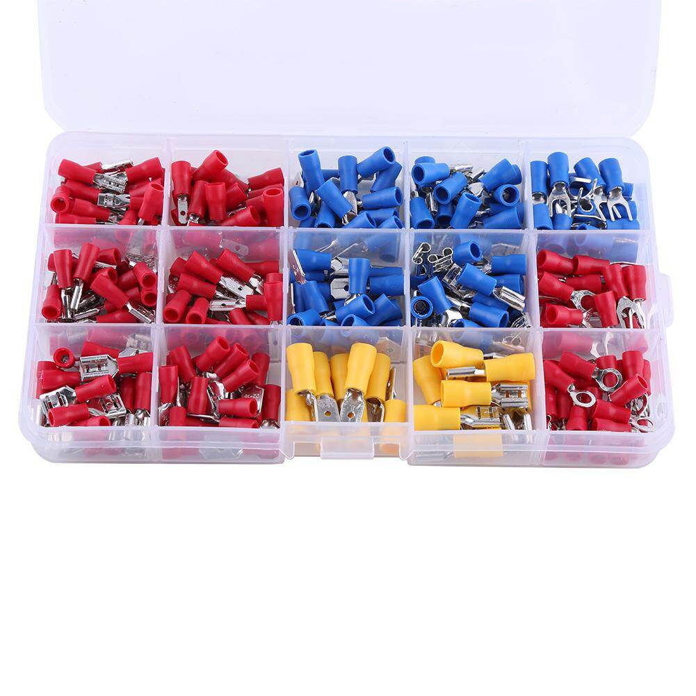 280 pcs Cable Lugs with Assortment Box Auto Connector Flat Connector ...