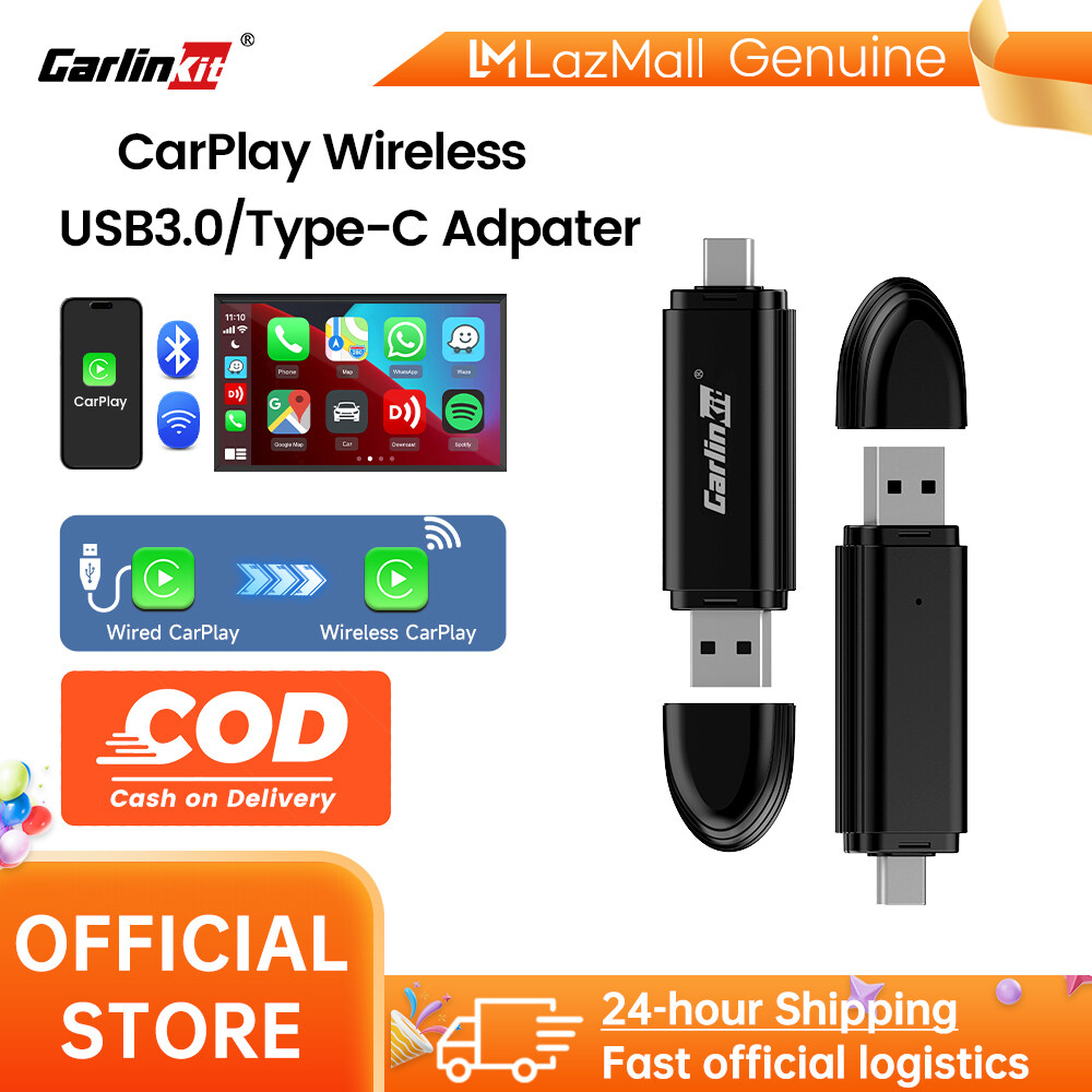 CarlinKit Wireless CarPlay Adapter, Wired to Wireless Apple CarPlay 10s ...