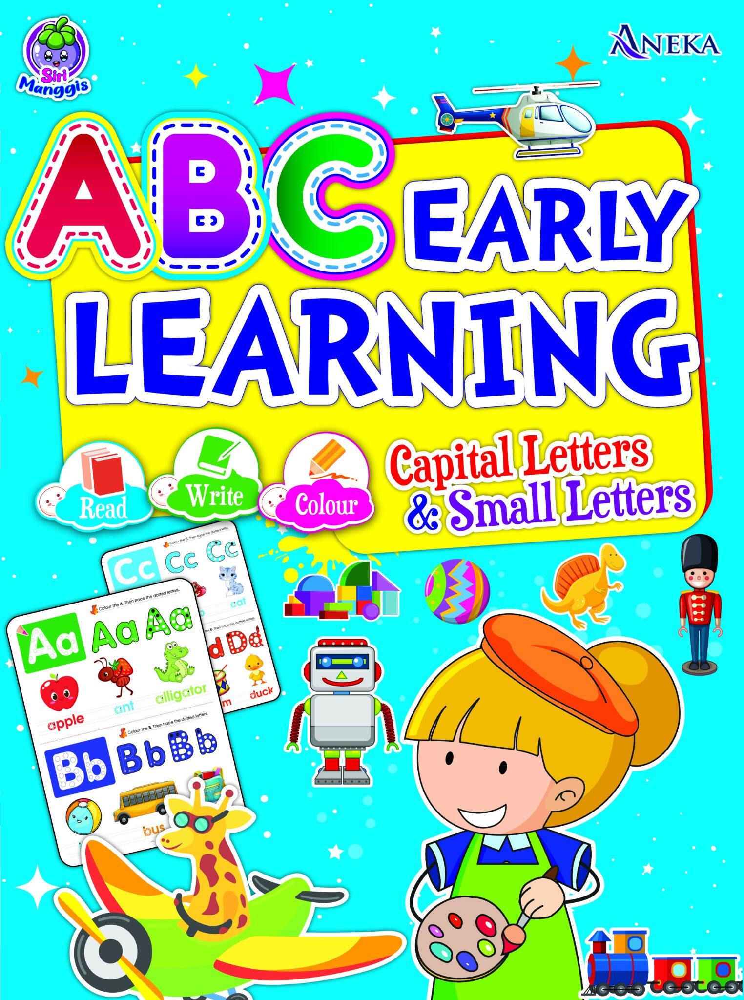 ABC EARLY LEARNING– CAPITAL LETTERS & SMALL LETTERS ABC PINTAR BELAJAR ...