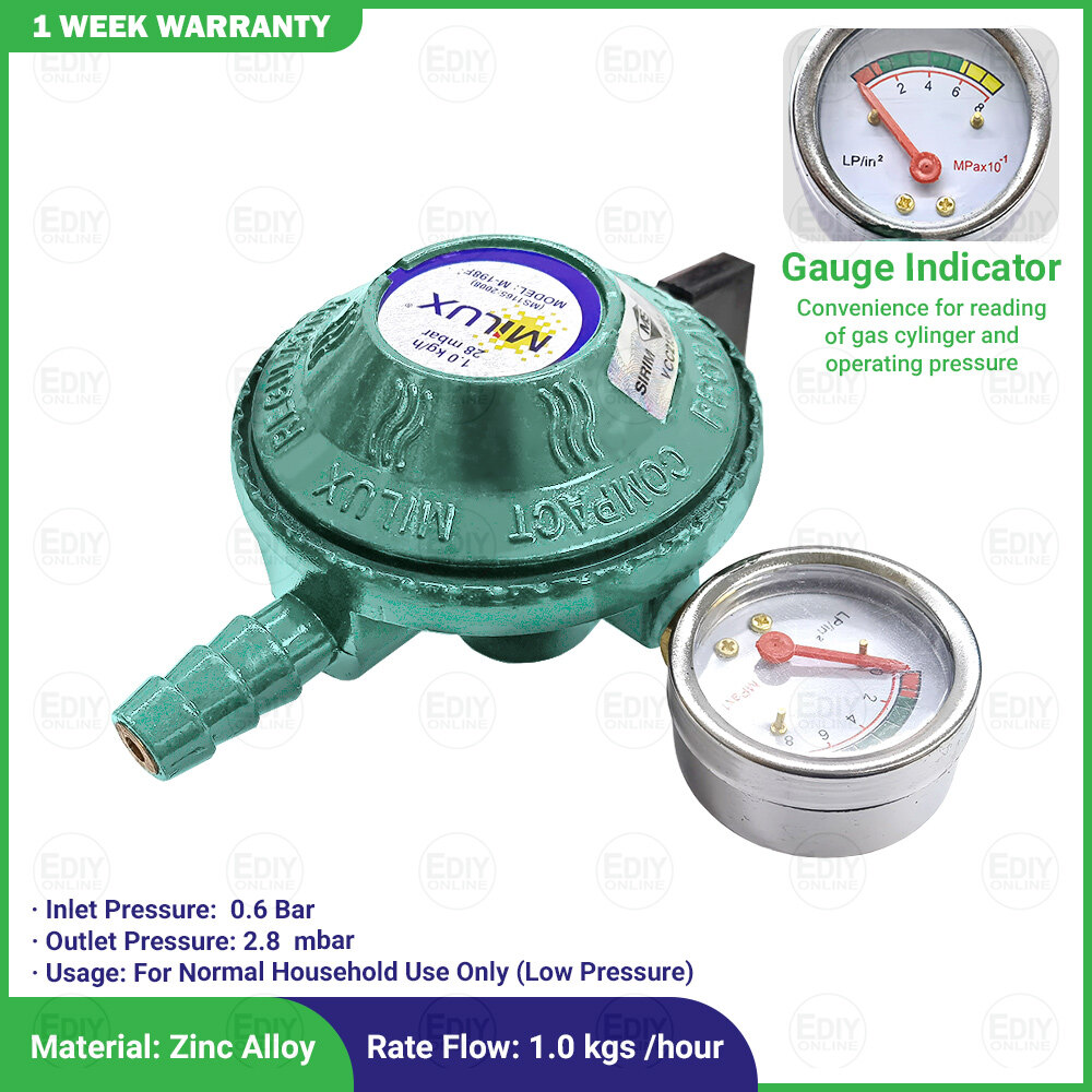 【NEW】 MILUX M-198F M-198CS SIRIM SAFETY GAS REGULATOR ANTI LEAK VALVE ...