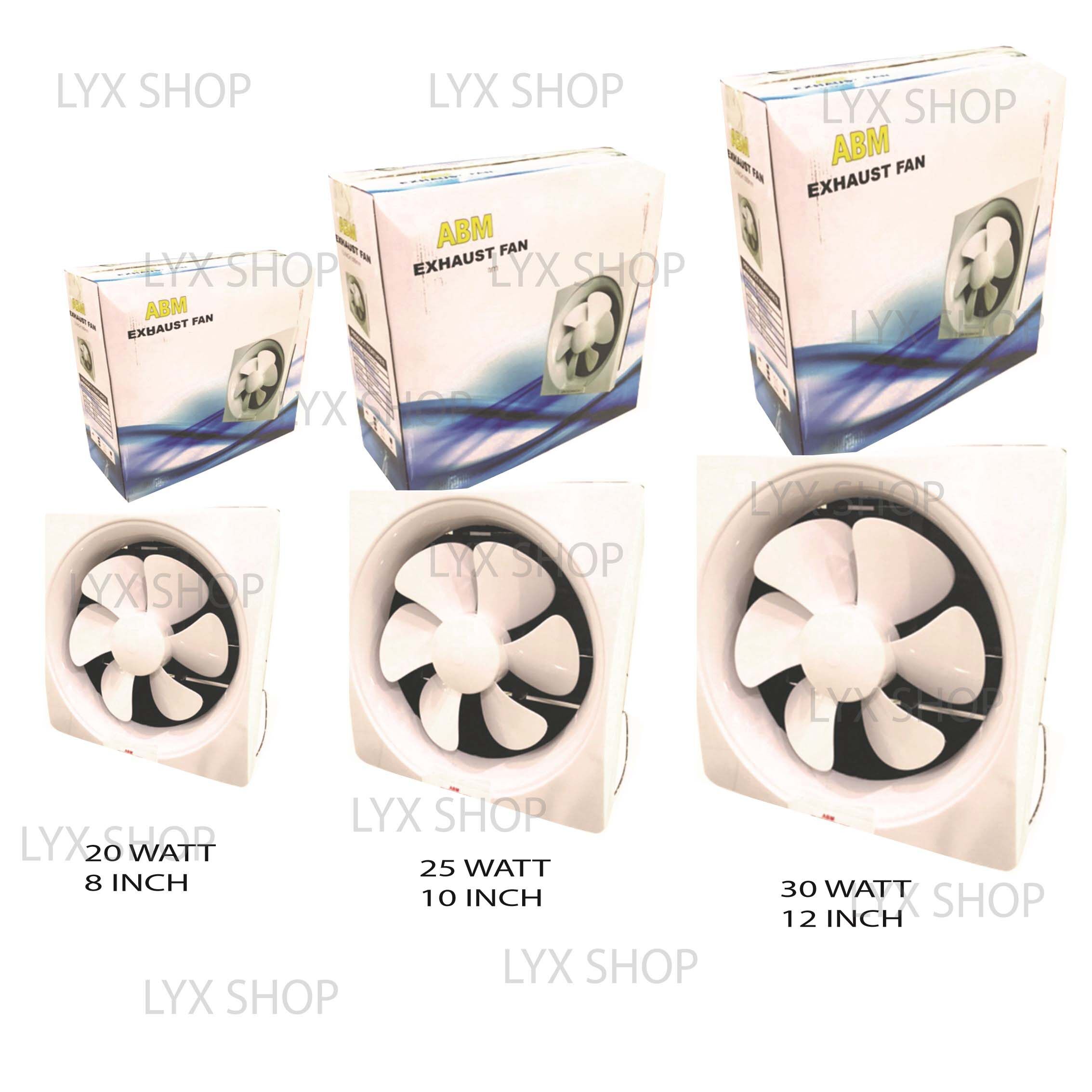 12 INCH PVC Exhaust Fan | Lazada