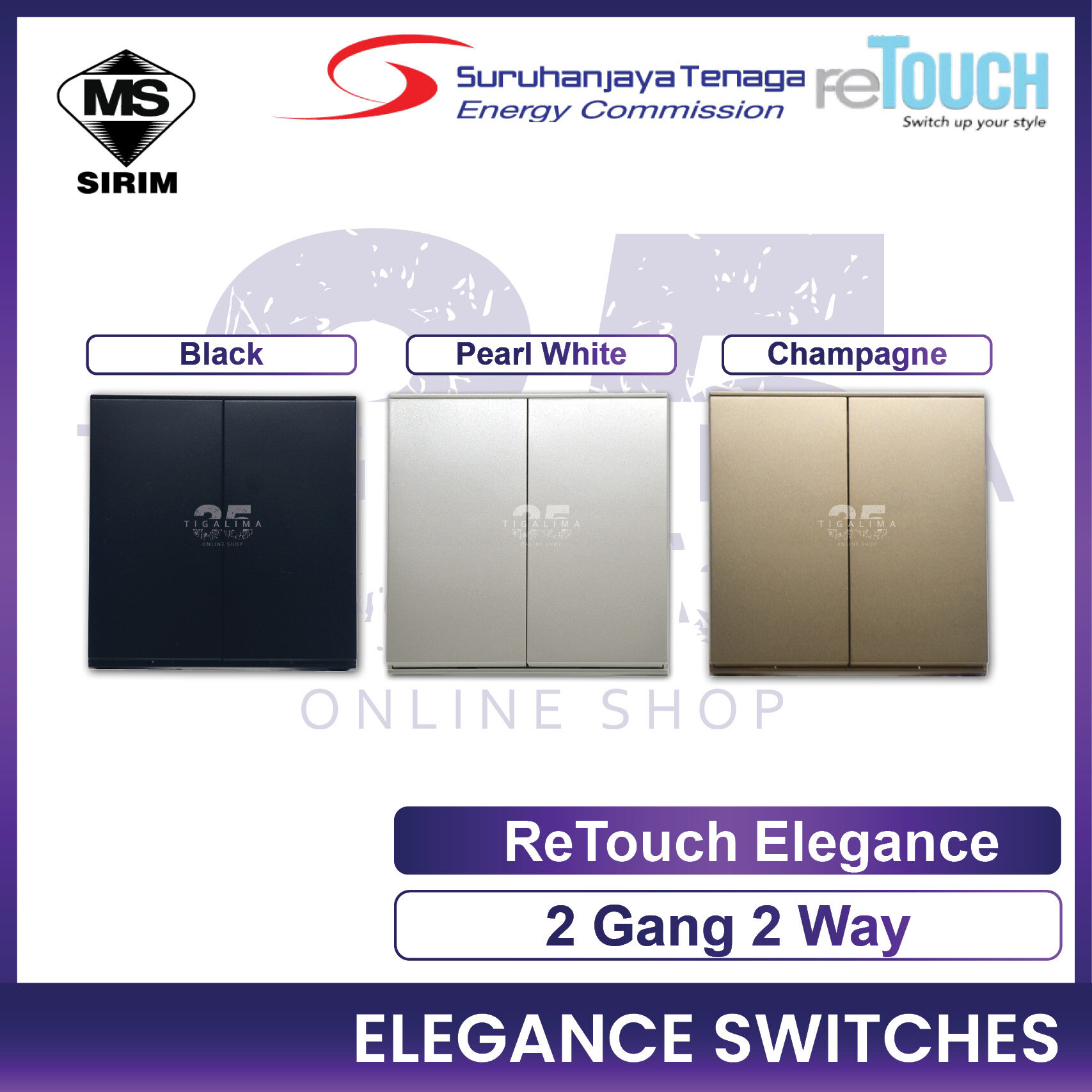 [SIRIM] RETOUCH ELEGANCE SENSE'S Switch Socket 13A 15A 20A Modern ...