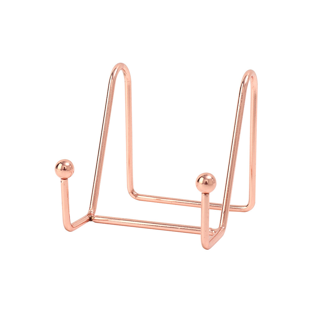 Rose Gold Picture Frame Stand Book Shelf Storage Rack Book Display ...